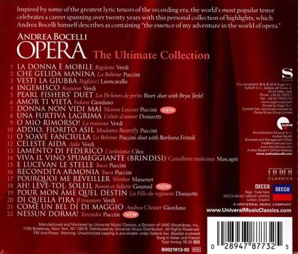 Andrea Bocelli - Opera The Ultimate Collection [ CD ] на CD audio за 23 ...